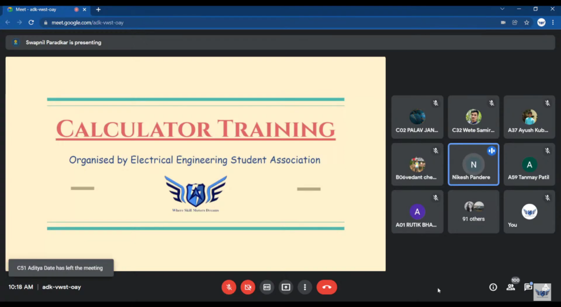 Scientific Calculator Training to FE Students – FAMT